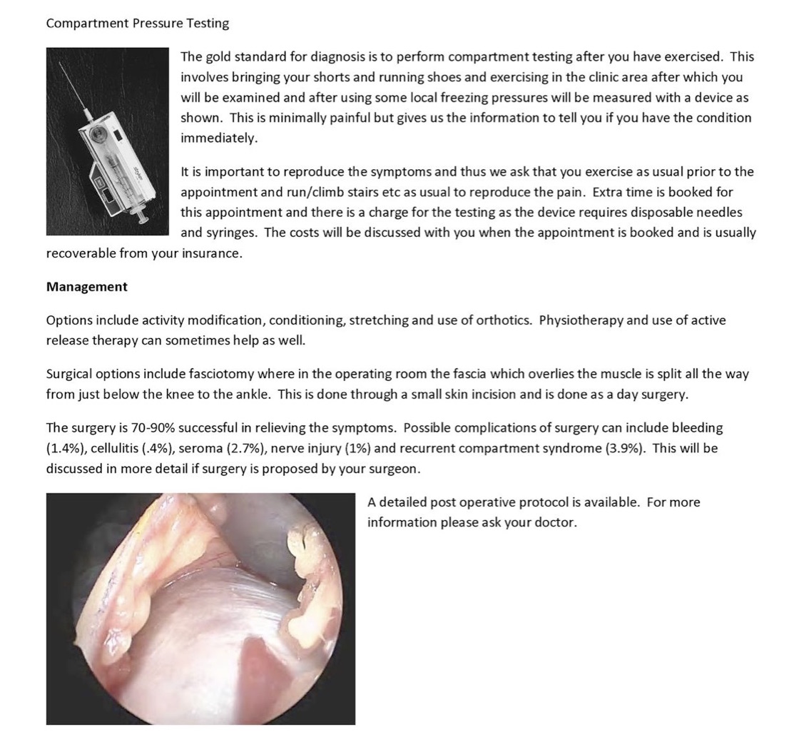 Compartment Pressure Testing – Carleton Sport Medicine Clinic